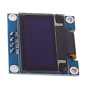 0.96 inch Blue OLED Display Module IIC Serial 128X64 I2C SSD1306 12864 LCD Screen Board GND VCC SCL SDA for Arduino