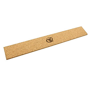 Yoga Mad Cork Yoga Wedge | Eco Friendly Cork | Natural Cork Wedge | Non Slip Yoga Wedge for Wrists and Hands | Slanting Wedge for Beginners and Professionals in Yoga Classes and Pilates