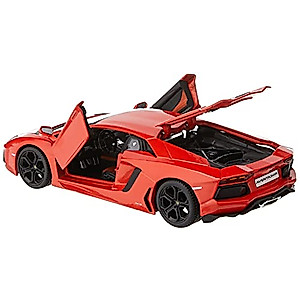 Maisto Lamborghini Aventador LP 700-4 Diecast Vehicle (1:24 Scale), Metallic Orange