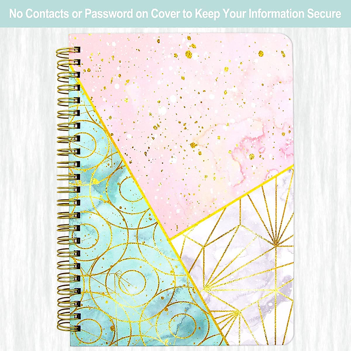 ceiba tree Address Book With Alphabetical Tabs (96 Pages) Password Book (24 Pages) Password Keeper Organizer Notebook Journal 8.25" X 6 "