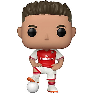 L u c a s Torreira [Arsenal]: P o p ! Football Vinyl Figurine Bundle with 1 Compatible 'ToysDiva' Graphic Protector (028-42793 - B)