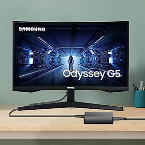 HKY 19V AC Adapter for Samsung Odyssey G5 27" 32" 34" Curved Gaming Monitor Charger G55C C27G55 C32G55 C34G55, C27G55T C32G55T C34G55T CH71 C27H711QEN C27H711 27" Monitor Power Supply Cord Charger