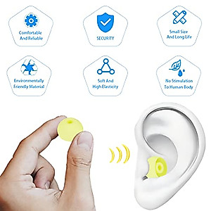 Earbud Tips Replacement Earbud Tips Earbud Replacement Tips Earbuds Replacement Tips Ear Pads Ear Cushions Ear Tips for Earbuds for Powerbeats Pro Beats Wireless Earphone Headphones 4 Pairs (Yellow)