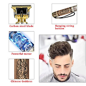 mens clipper cordless Hair Clippers, Razor Electric Professional Beard Trimmer Grooming Shaving Machine Self Hair Cutting Haircut Trimmers Cutter，guanyin