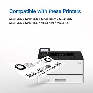 LxTek Compatible Toner Cartridge Replacement for Lexmark 51B1000 to use with MS417DN MS317DN MS517DN MS617DN MX517DE MX617DE MX317DN MX417DE Printers (Black, 1 Pack)