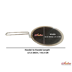 Satre Online and Marketing Triply Honeycomb Stainless Steel Concave Roti Tawa, Riveted Handle, Roti Tawa/Pan, Induction compatible, Nonstick Roti Tawa