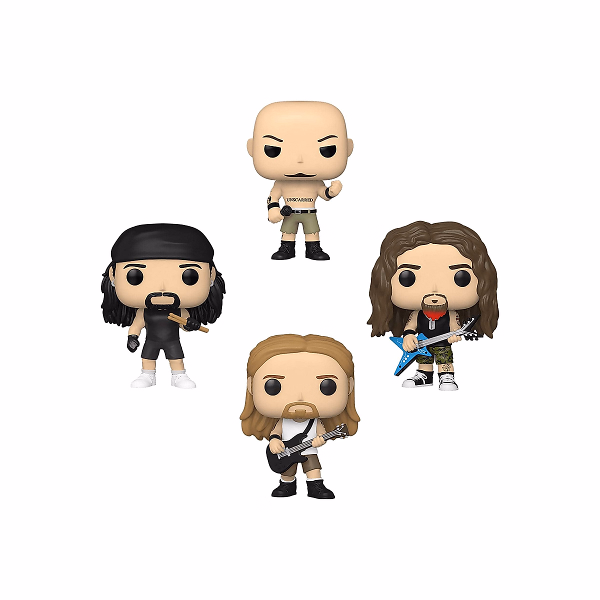 Funko Pop! Rocks: Pantera 4 Pack, Philip Anselmo, Vinnie Paul, Dimebag Darrell, Rex Brown