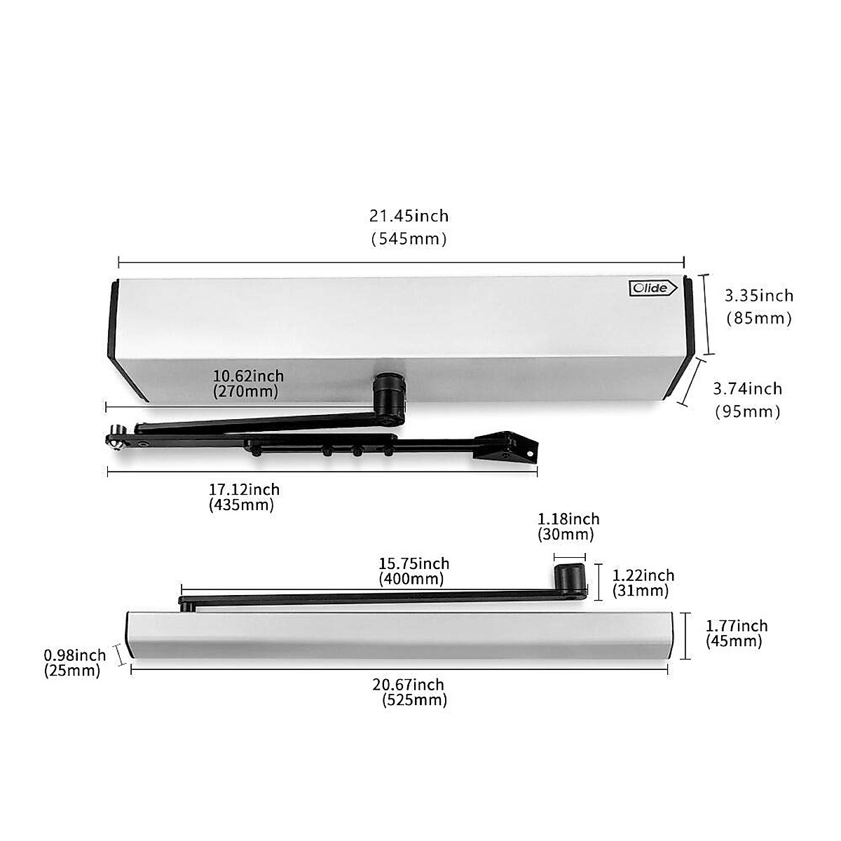 Smart WiFi APP Control Automatic Door Opener by Olideauto,WiFi Built in Receiver Olide-510FW,Compatible with Alexa,Google Assistant Voice Control Auto Door with Wireless Push Panels