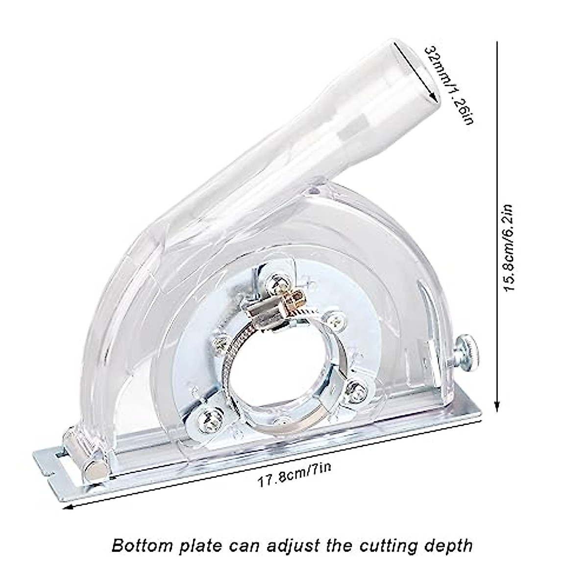 Respicefinem Angle Grinder Dust Shroud Cutting Dust Cover Grinding Shroud for 100 125 150mm Angle Grinder Amp 115 125mm Saw Disc Dust Shroud For Angle Grinder