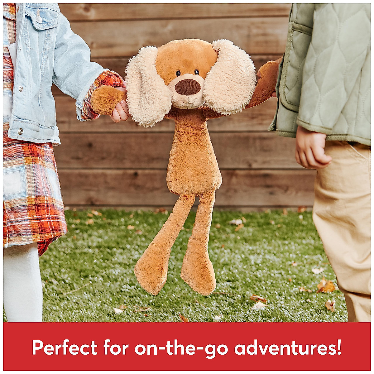 GUND Masi Puppy Dog Polyester Plush Plastic Pellets Stuffed Animal Take Along Friends Plushie Toy with Poly Bag for Children Ages 1 and Up