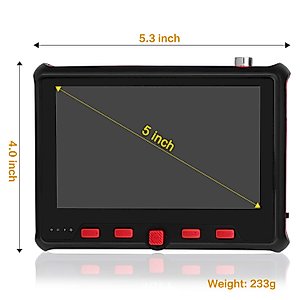 5 '' Wrist CCTV Tester Analog Camera Moniton,Professional All-in-One Tester for CCTV Installation and troubleshooting(6800ACT)