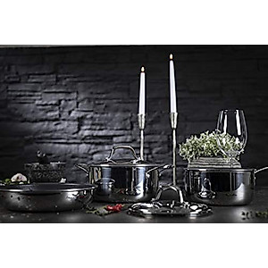 Kuhn Rikon Peak Non-Stick Saucepan with Glass Lid, 7.05 inch/18 cm