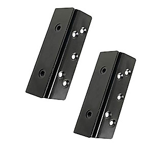 Bed Frame Bed Post Double Hook Slot Hardware Attachment Bracket for Wooden Bed-Set of 2
