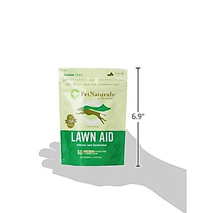 Pet Naturals Lawn Aid Dog Urine Neutralizer for Lawn - 60 Chicken-Flavored Chews - Healthy Dog Treats for PH Balance in Urine Maintain Green Grass and Support Bladder & Urinary Tract Health​