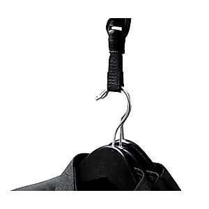 NAHANCO Spacemaker Heavy Duty Clothes Hanger Hook for Hanger Management in Backroom/Stockroom, 5 ½”- Black, 100/Carton, (GHB200)