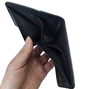 JCvCX Green Pattern PU Leather Short Wallet Bifold Cash Purse Card Hold