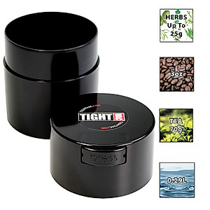Tightpac America, Inc. Vacuum Sealed Container airtight, 29-Liter/9-Fluid Ounce, Solid Black