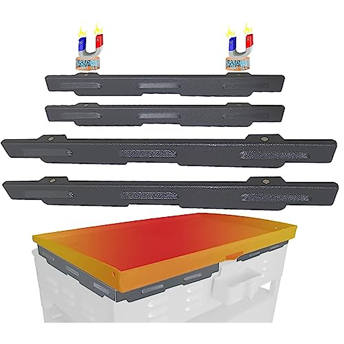 Wind Guards for Blackstone 36' Griddle, Magnetic Wind Screens, Blackstone Griddle Accessories, Fit for Blackstone Grill, Magnetic Stainless Steel Wind Screens Protect Flame Hold Heat (Iron, 36"inch)