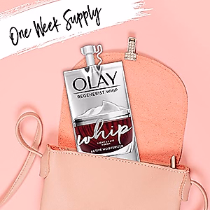 Olay Regenerist Face Cleansing Device, 2 Brush Heads, + Whip Face Moisturizer Travel/Trial Size Gift Set