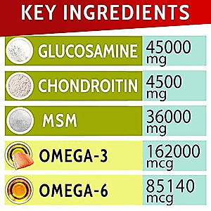 PAWFECTCHEW Glucosamine Dog Treats for Picky Eaters - Joint Supplement w/Chondroitin, MSM, Omega-3 - Joint Pain Relief - Advanced Formula - Chicken Flavor - 180 Ct - Made in USA