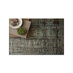 Loloi Javari Steel/Lagoon 6'-7" x 9'-4" Area Rug