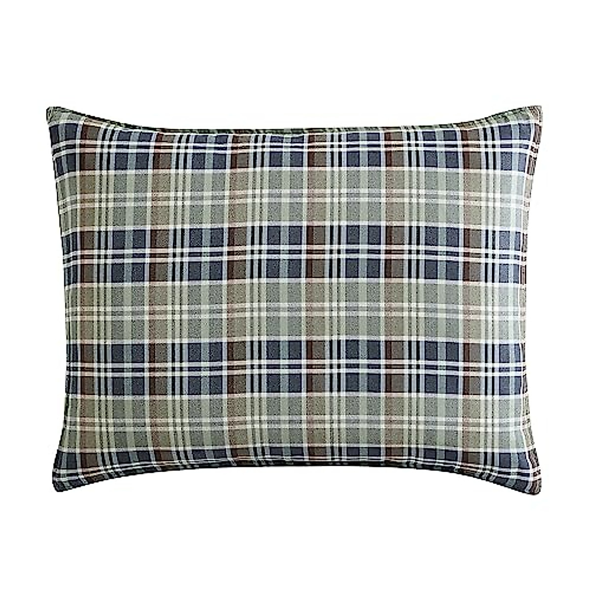 Eddie Bauer Comforter Set Reversible Plaid Alt Down Bedding with Matching Shams, Home Decor for Colder Months, Queen, Rugged Navy