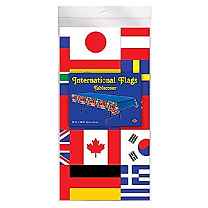 International Flag Tablecover Party Accessory (1 count) (1/Pkg)