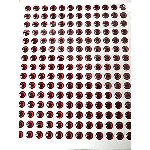 60pcs 19mm Red 3D Holographic Fishing Lure Eyes 3D Lure Eye 3D Soft Eye 3D Holographic Lure Eye Fly Tying, Jigs, Crafts