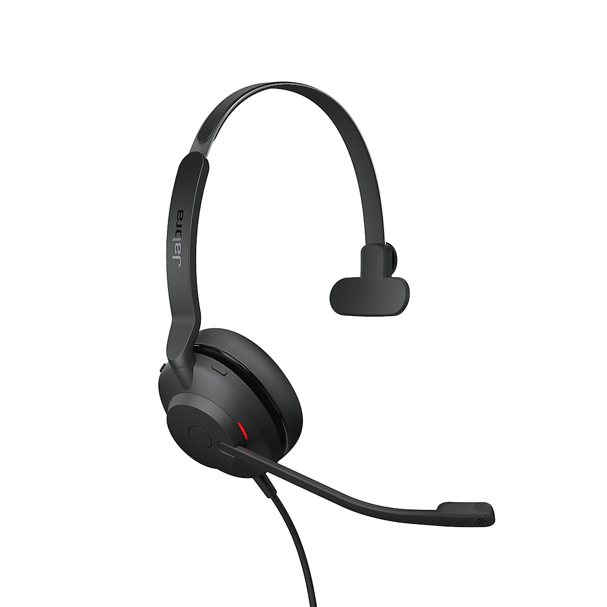 Jabra Evolve2 30 UC Wired Headset, USB-A, Mono, Black – Lightweight, Portable Telephone Headset with 2 Built-in Microphones – Work Headset with Superior Audio and Reliable Comfort