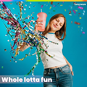 Cups with Lids and Straws for Adults - 5 Glitter Reusable Cups with Lids and Straws in Candy Colors, 24 oz Iced Coffee & Bulk Party Tumblers, Plastic Tumbler with Lid and Straw for Water & Smoothie