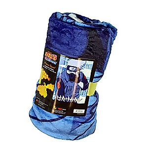 Seven Times Six Naruto Shippuden Kakashi Hatake Japanese Script Super Plush Fleece Throw Blanket