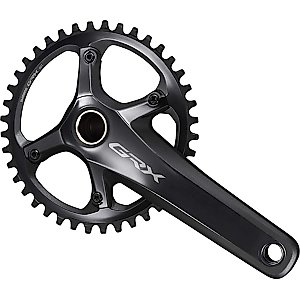 Shimano GRX FC-RX810-1 Crankset - 170mm, 11-Speed, 42t, 110 BCD, Hollowtech II Spindle Interface, Black