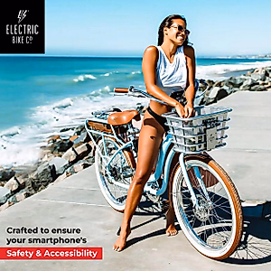 Electric Bike CO. X-Grip Bike Cell Phone Mount Holder Stand for Bicycle Handlebar, Smartphone Cycling E-Bike Accessories