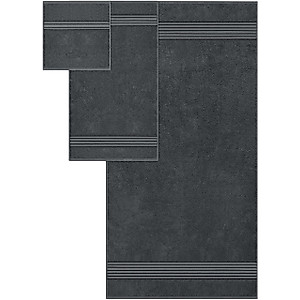 Utopia Towels 8-Piece Luxury Towel Set, 2 Bath Towels, 2 Hand Towels, and 4 Wash Cloths, 600 GSM 100% Ring Spun Cotton Highly Absorbent Towels for Bathroom, Sports, and Hotel (Grey)