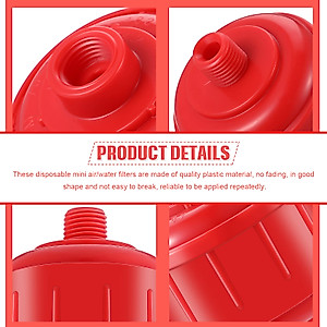 4 Pieces Disposable Mini Air Water Filters Disposable Spray Gun Filter Whirlwind Air Line Filter High Flow Guns Filters, Only Standard 1/4 Inch Threads, for Most Spray Guns and Air Tools