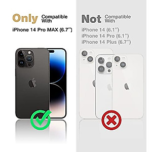 Dexnor Magnetic Case for iPhone 14 Pro Max, Compatible with MagSafe, [Built in Screen Protector and Kickstand] Full-Body Heavy Duty Case Protective Cover for iPhone 14 Pro Max 6.7 Inch,Navy Blue