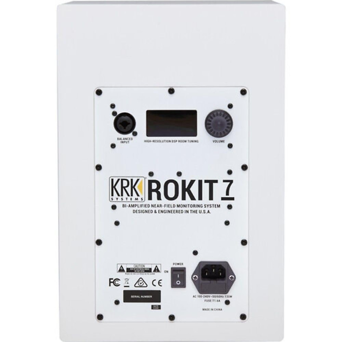 (2) KRK ROKIT RP7 G4 7" Bi-Amped Studio Monitor DSP Speakers White Noise Edition