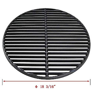 Votenli C6999A(1-Pack) 18 3/16 inches Cast Iron Cooking Grid Grates Replacement for Big Green Egg Large Vision Grill VGKSS-CC2,B-11N1A1-Y2A