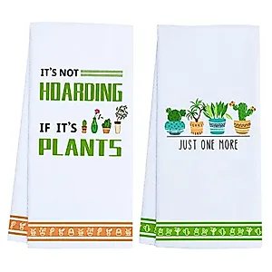 Funny Kitchen Towels, Plant Gifts for Plant Lovers Women Gardener, Funny Birthday Gift for Friend, Plant Mom Lady Gifts, Funny Gardening Gifts, Housewarming Gift