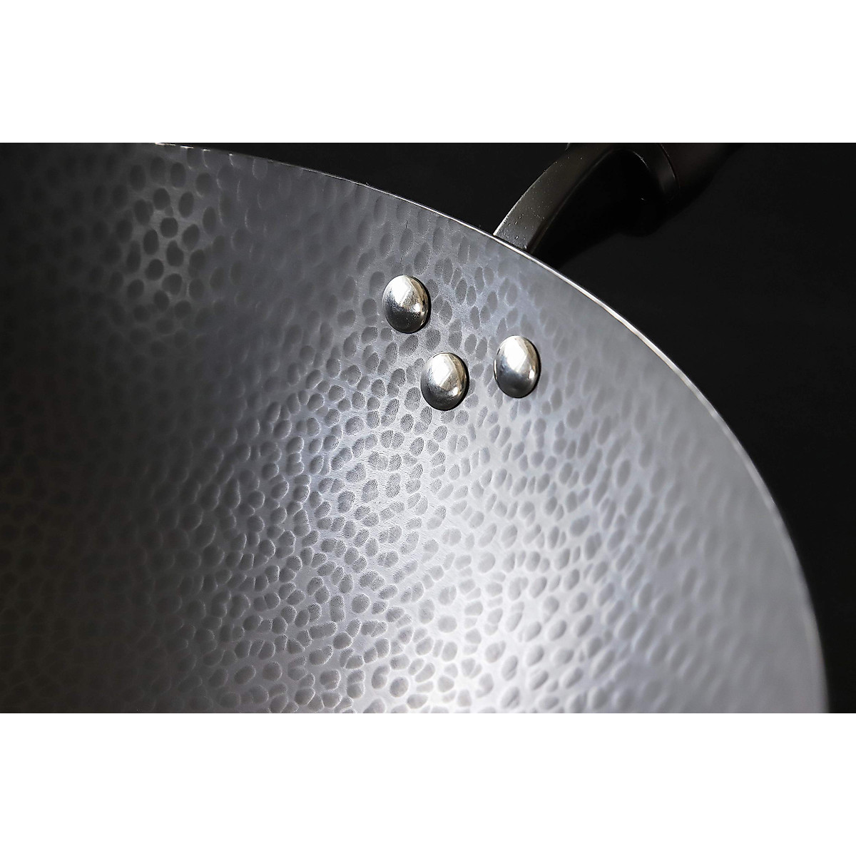 JIA Carbon Steel Companion Wok with Lid - 32CM, Black