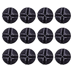 QUUPY 12Pcs Black Plastic Wire Cube Connectors Wire Grid Cube Organizer Connector for Modular Closet Storage Organizer Wire Shelving