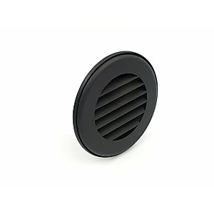 Thetford RV Camper Thermovent 2 inch Ducted Heat Vent Without Damper Black PN 94262, Black