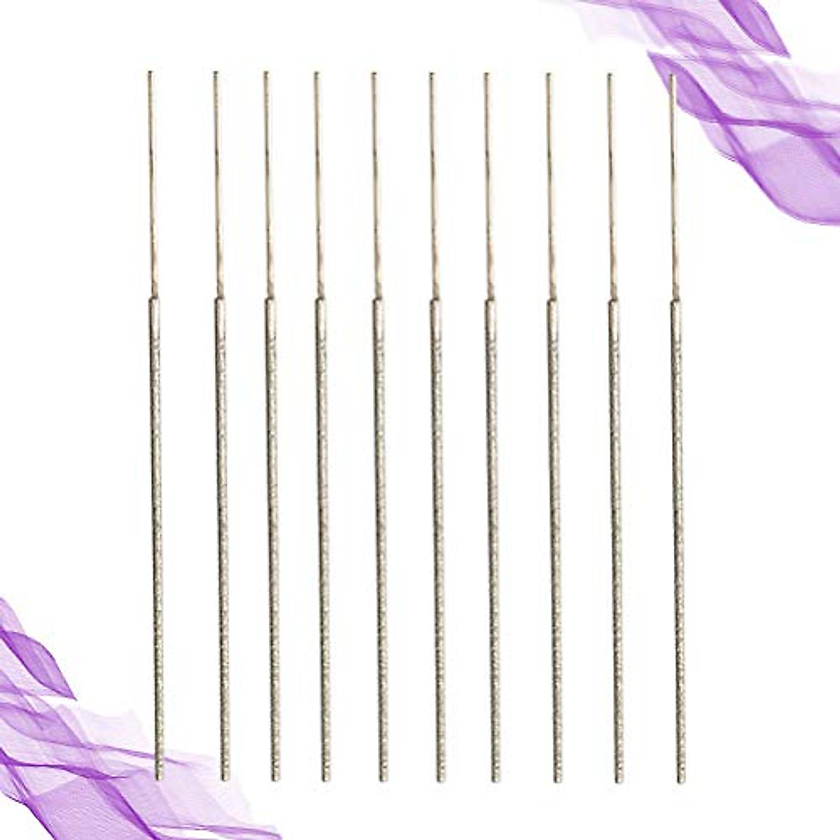 10Pcs 1mm Emery Jade Amber Cutting Hand- Made Jade Metal Wire Cutting Tool (Without Frame)