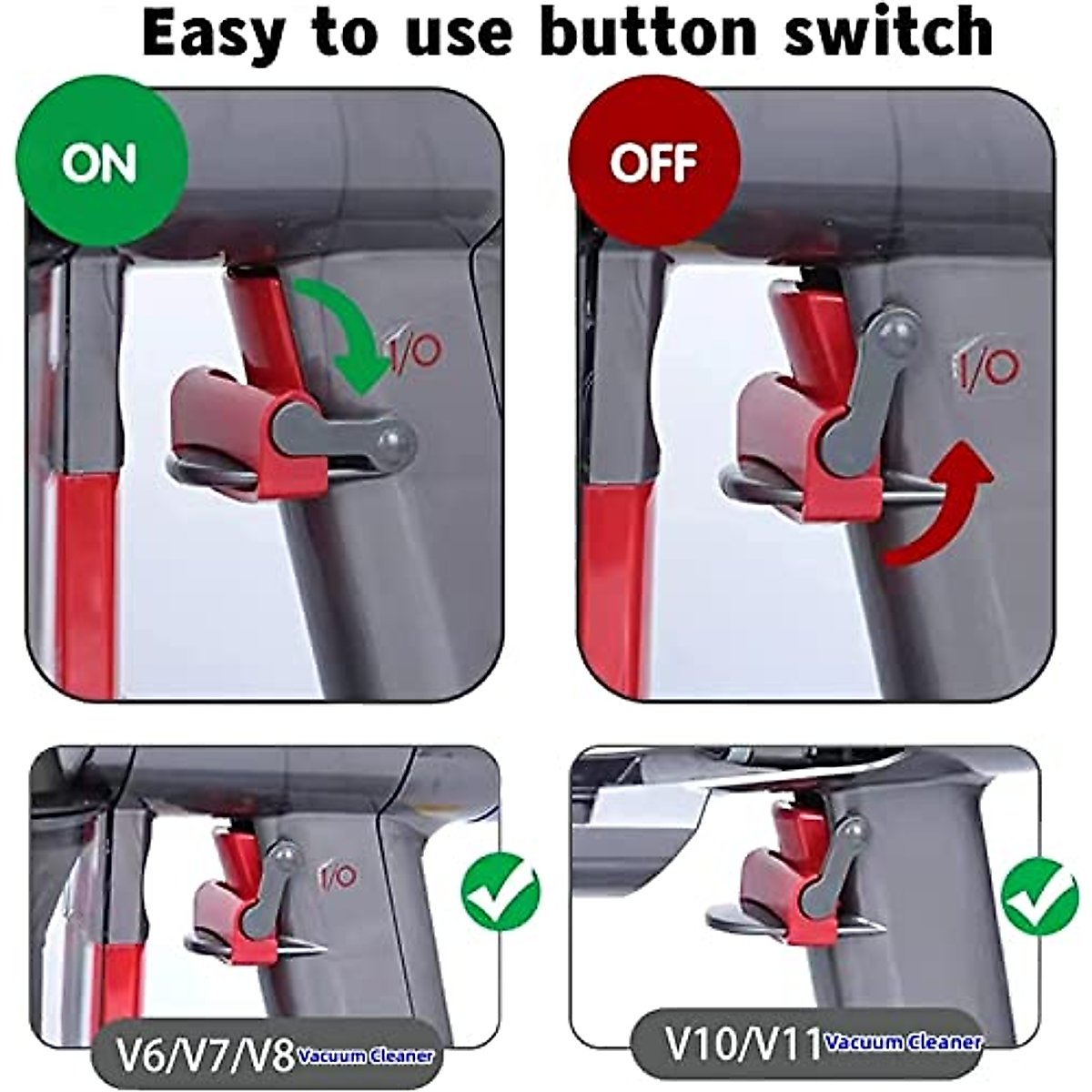 【Upgraded】 2-in-1 V7/8 Adapter for Ryobi 18V Lithium Battery Convert to for Dyson V7/8 Handheld Vacuum Cleaner Battery Compatible with V7/8 Animal V7/8 Absolute V7/8 Motorhead Pro V7/8