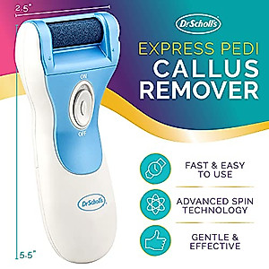 Scholls Dr. Scholl’s Electric Foot Callus Remover - DreamWalk Express Pedi Foot Smoother - Callus Remover for Feet - Foot Grinder Shaver - Pedicure Tools, 1 Count (Pack of 1)