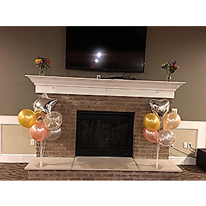 Table Balloon Stand Kit - 7 Sets,Reusable Clear Balloon Holder Stand for Table with Balloon Flower Clips,Glue Dot for Birthday Wedding Party Decorations,Christmas,Happy Birthday Balloons Decorations