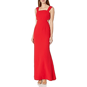 Jill Jill Stuart Women's Gown with Side Cut Out Detail, Poppy red, 10