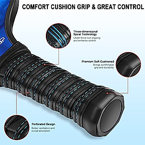 Gootoop Pickleball Paddles USAPA Approved, Pickleball Set with 2 Pickleball Rackets 4 Balls & 1 Bag, Fiberglass Pickle Ball Paddle with Polypropylene Core, Pickleball Equipment for Men Women