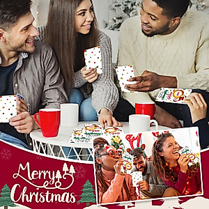 Sabary 50 Pcs Christmas Scratch off Game for Christmas Party Christmas Scratch off Cards Naughty or Nice Holiday Scratch off Cards Santa Claus Festive Raffle Tickets for Adults Xmas Party Favors