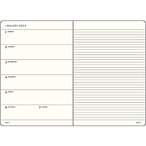 LEUCHTTURM1917 - Weekly Planner & Notebook 2024 with extra booklet, Hardcover, Medium (A5), Lilac (Jan 1 - Dec 31, 2024)